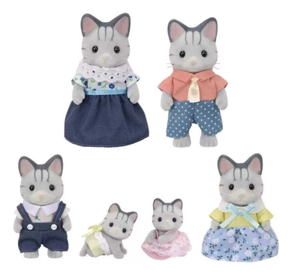 TERNURINES SYLVANIAN CALICO CRITTERS FISHER CAT FAMILY
