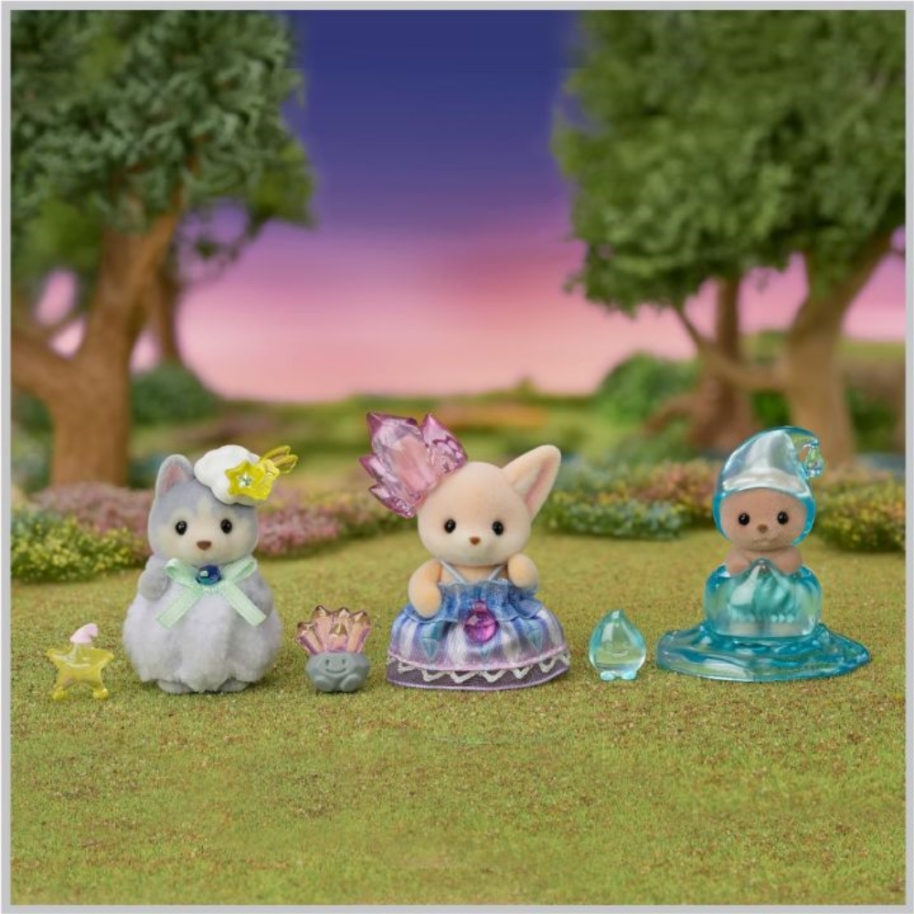 TERNURINES SYLVANIAN CALICO TRIO FOX HUSKY FOCA