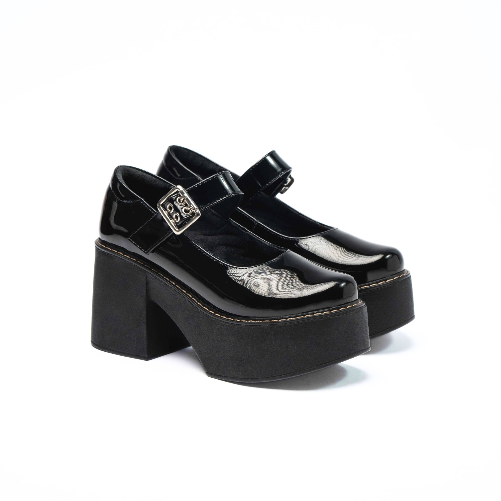 Ripley - ZAPATOS MARY JANE PARA DAMAS NEGRO MATE