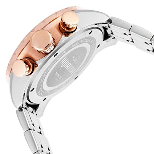 RELOJ INVICTA HOMBRE 17203 AVIATOR BAÑADA ORO ROSA 18K PLATEADO ACERO ...