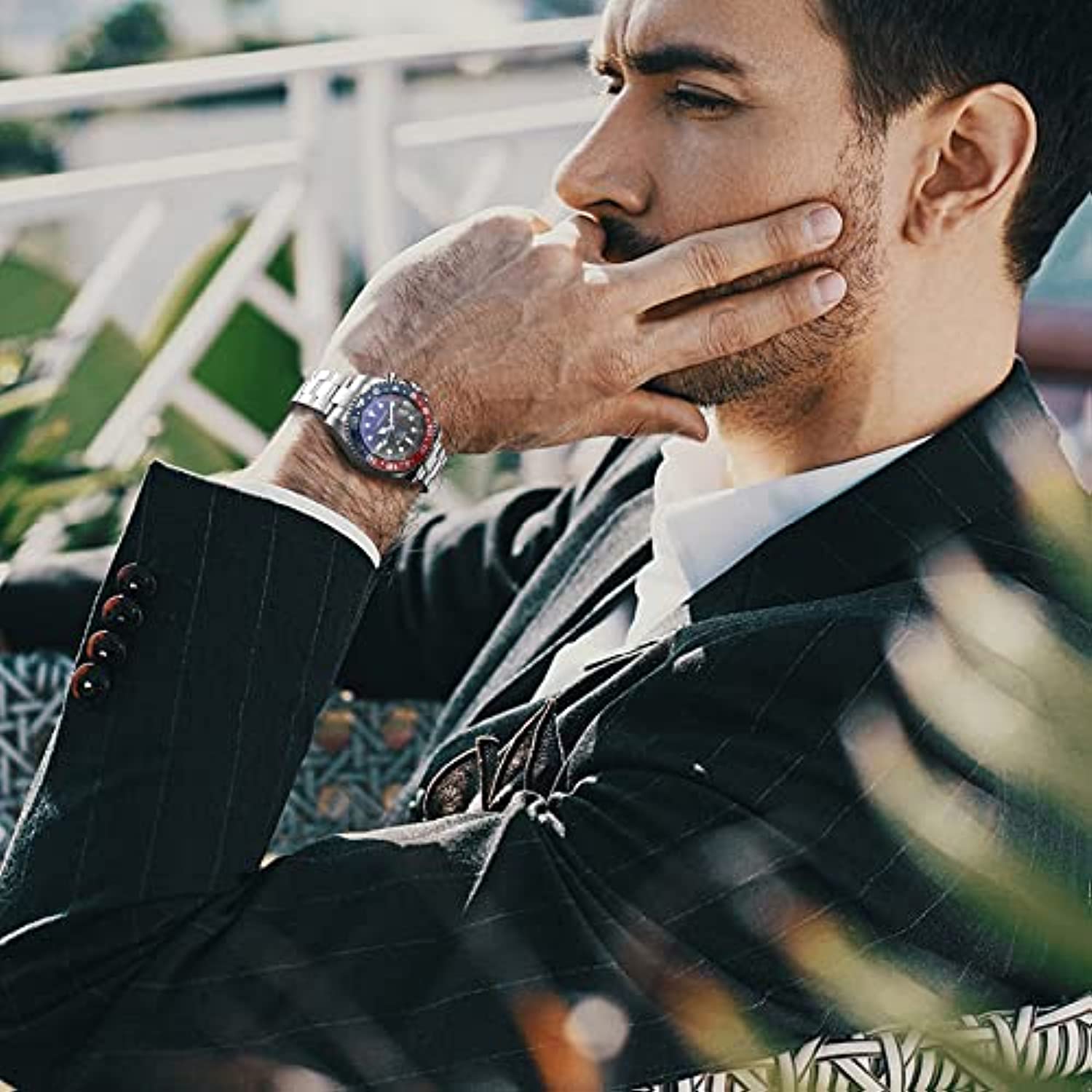 RELOJ DG-CHANGHUI HOMBRE ATICCH302 LUJO PLATEADO