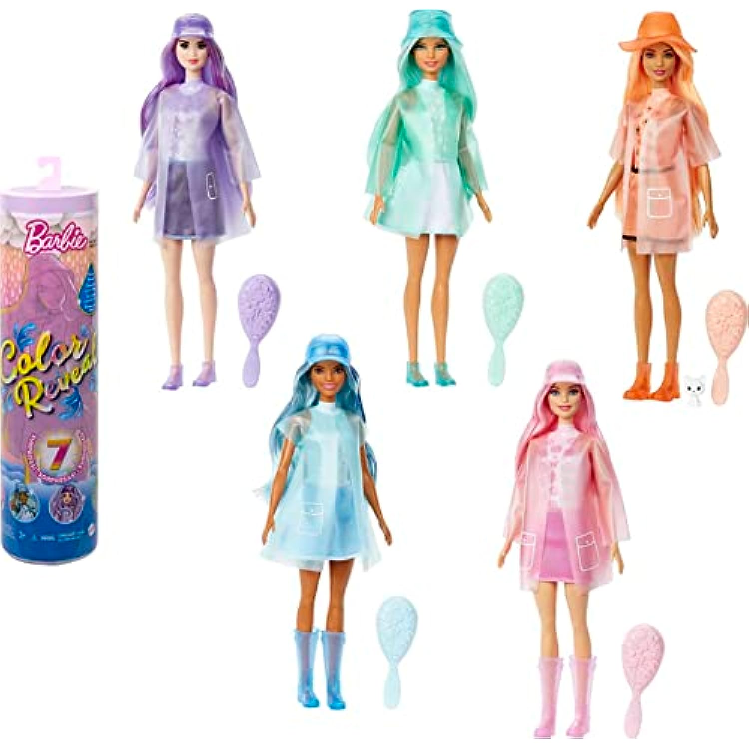 Ripley - BARBIE MUÑECA REVELADORA DE COLOR CON 7 SORPRESAS CAMBIO DE ...