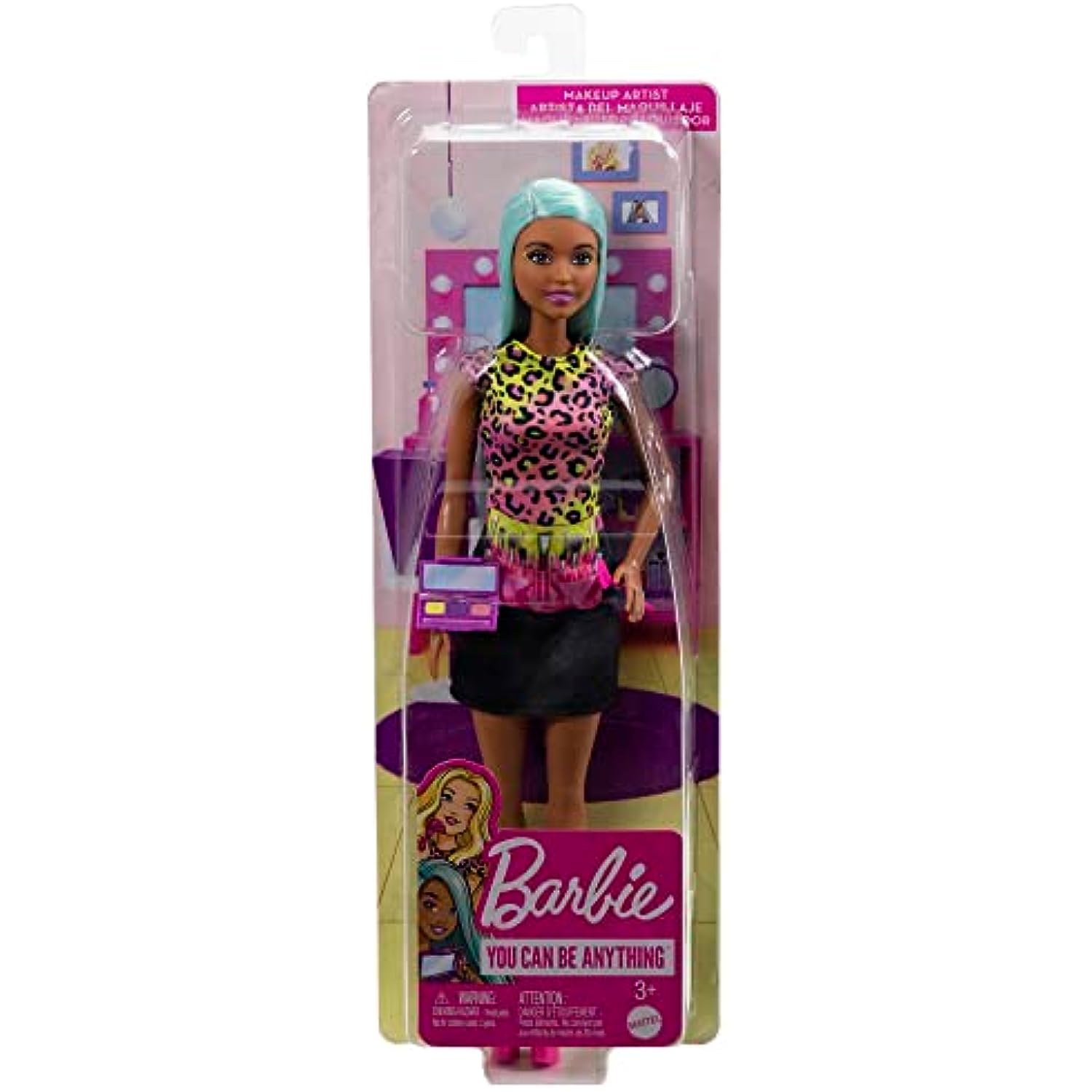 BARBIE MUÑECA DE MODA DE ARTISTA DE MAQUILLAJE CON CABELLO VERDE ...
