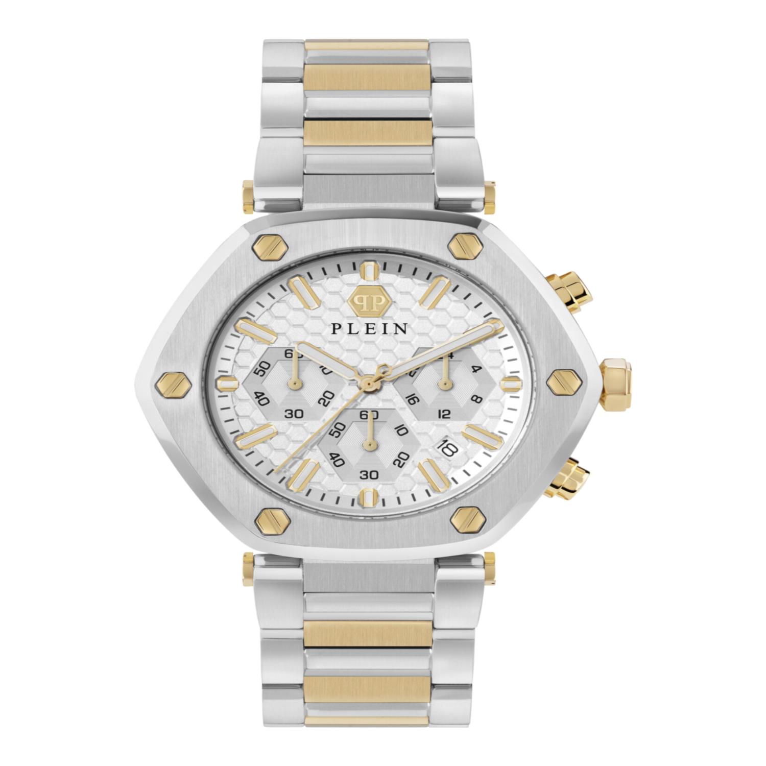 RELOJ PHILIPP PLEIN HOMBRE PULSERA THE HEXAGON CHRONO EN DOS TONOS
