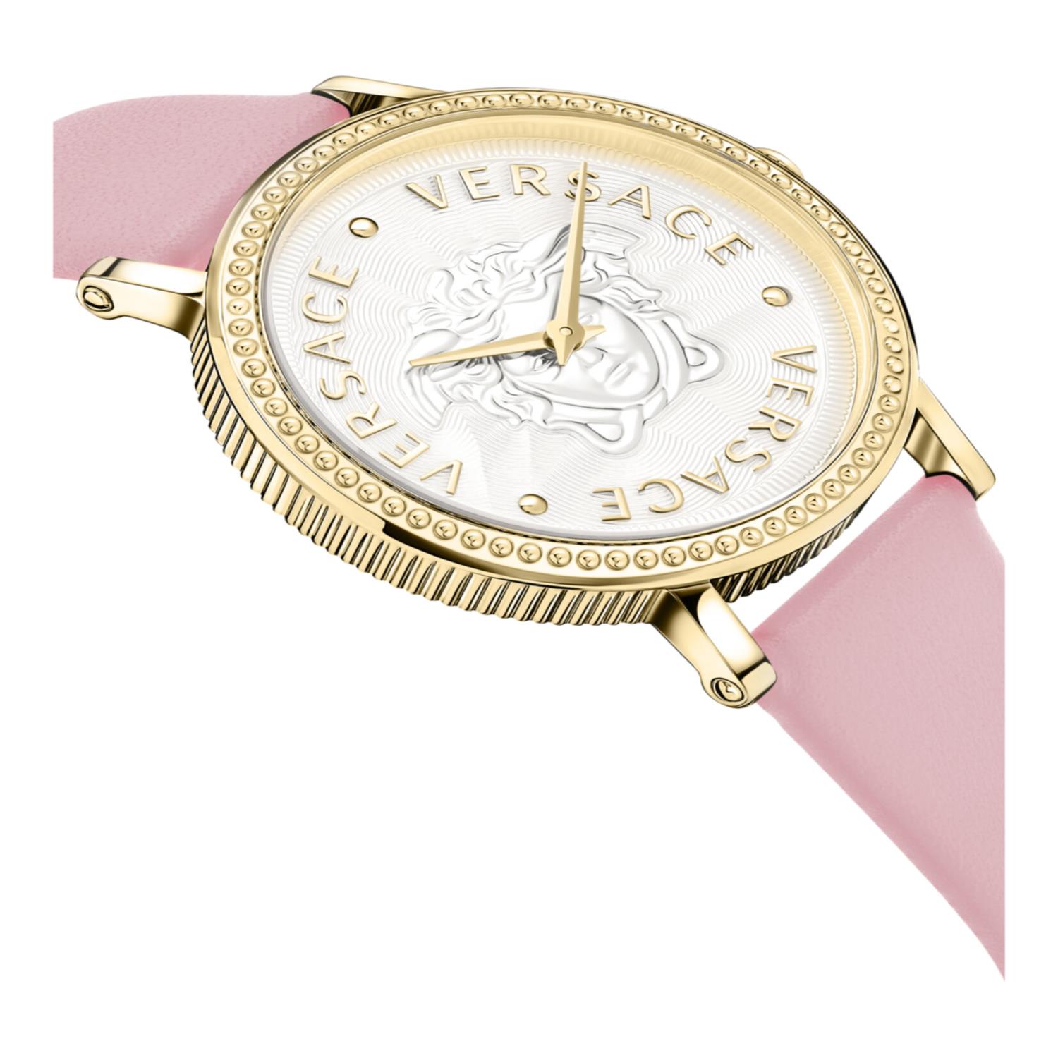 Ripley - RELOJ VERSACE V-DOLLAR DE PIEL PARA MUJER EN COLOR DORADO