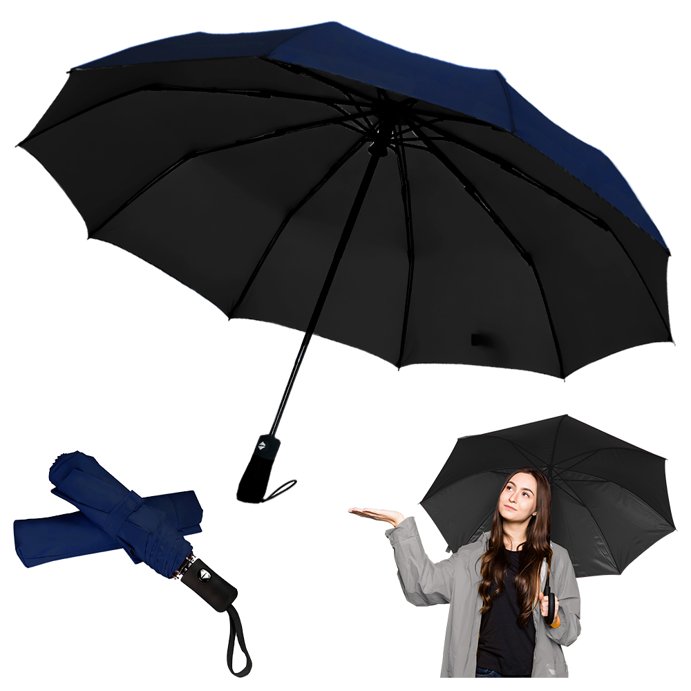 Ripley - PARAGUAS PLEGABLE CON PROTECCIÓN UV SOMBRILLA DE MANO K01 AZUL