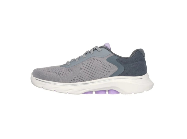 Ripley - ZAPATILLA SKECHERS GO WALK COSMIC WAVES 125215/GYLV GRIS PARA ...