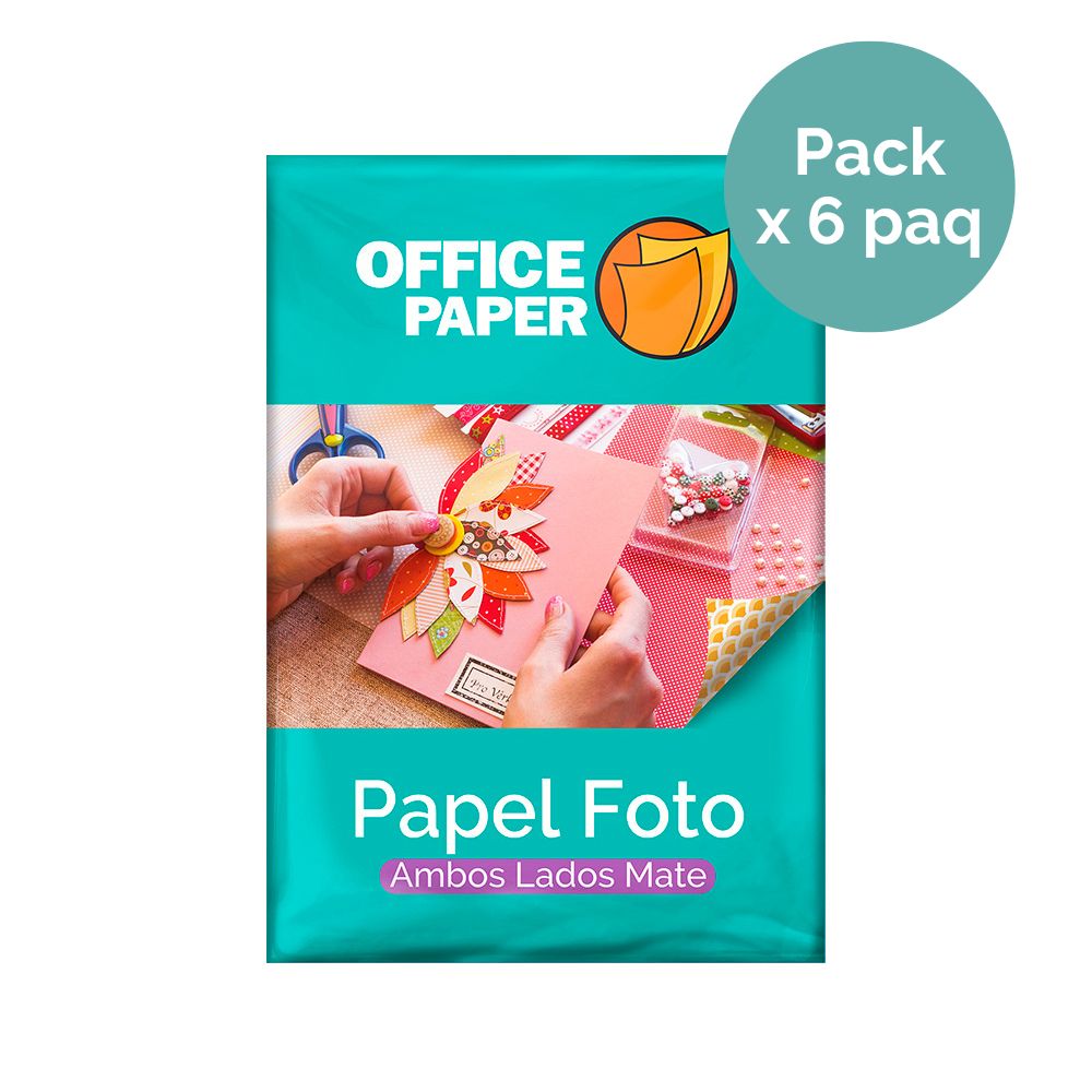 Ripley - PAPEL FOTO OFFICE PAPER A4 AMBOS LADOS MATE 140G 20 HOJAS X 6 ...