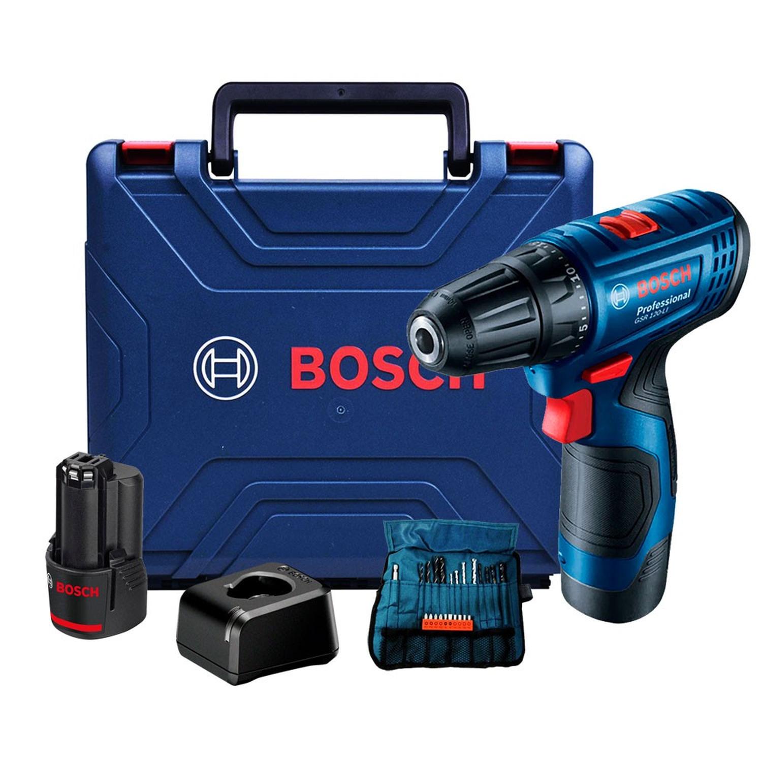 Ripley - TALADRO BOSCH 0601.9G8.0E2-000 ATORNILLADOR GSR 120 LI + 21 ...