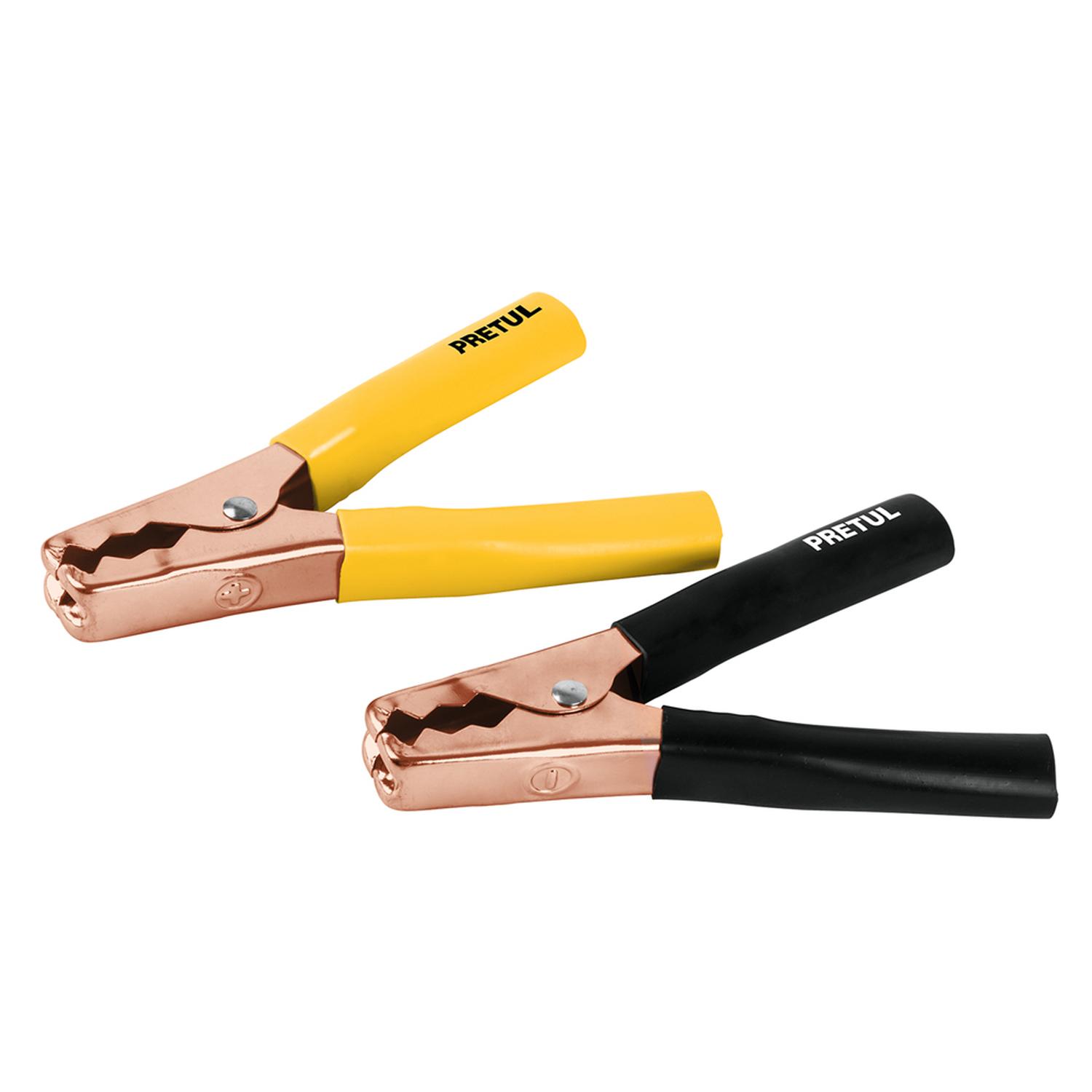 SET DE PINZAS PASA CORRIENTE 10 AWG 2 UND PRETUL 20123