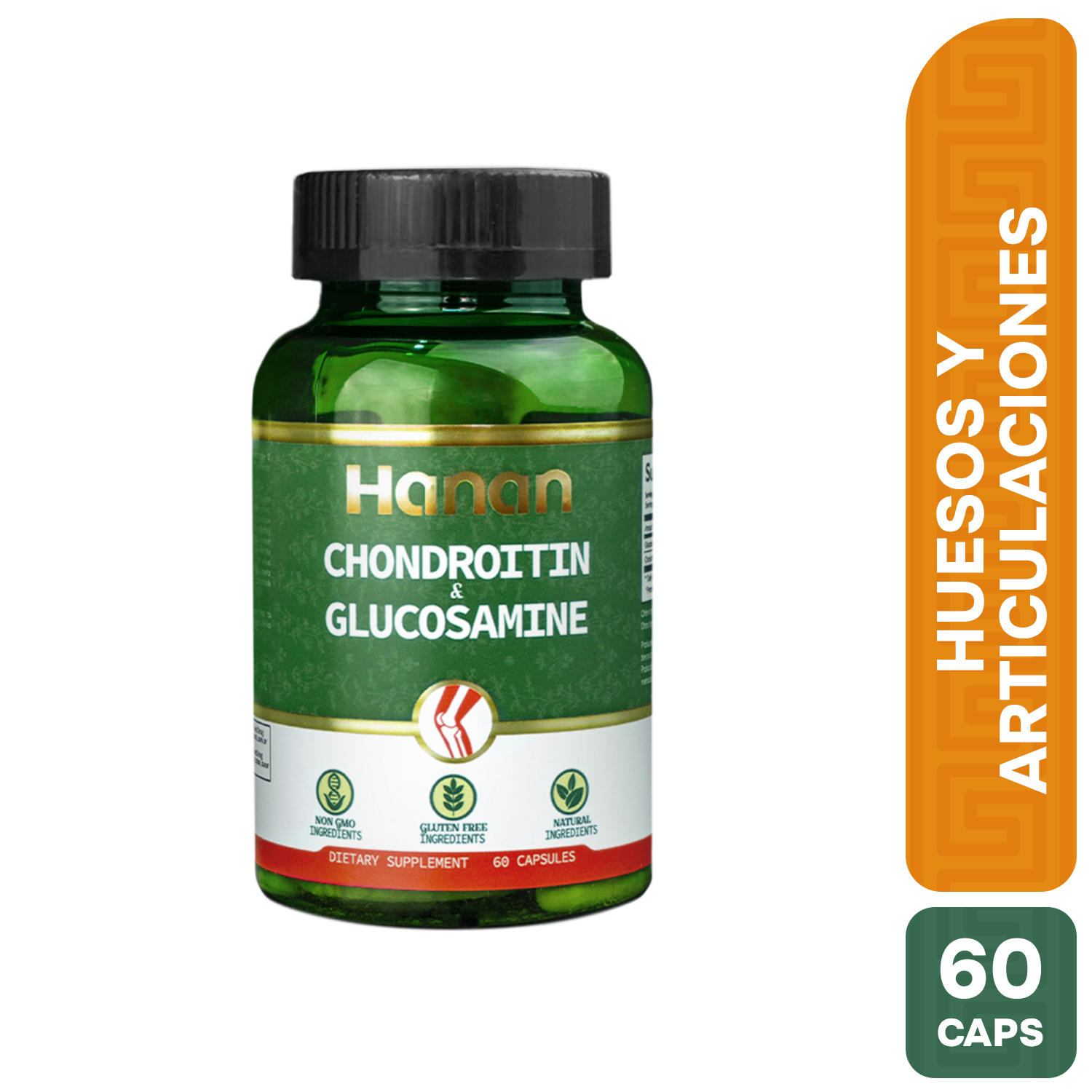 SUPLEMENTO NATURAL HANAN CONDROITINA + GLUCOSAMINA 100 CÁPSULAS