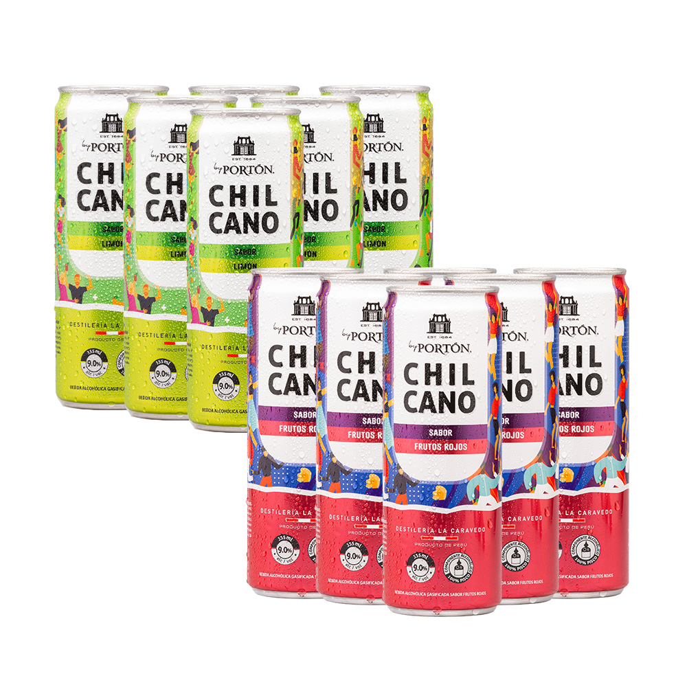 2 SIXPACK CHILCANO BY PORTÓN LIMÓN Y FRUTOS ROJOS 355ML
