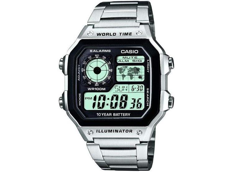 RELOJ CASIO PARA HOMBRES AE-1200WHD-1AVEF: DIGITAL, MODERNO Y DURADERO ...