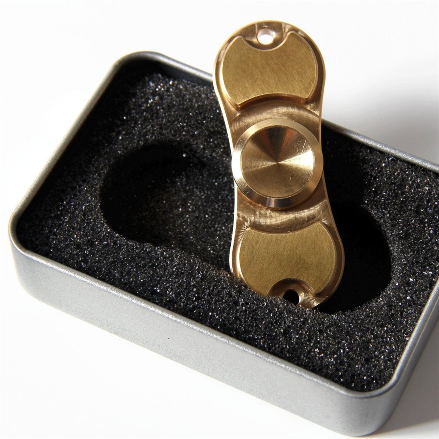 Ripley - FIDGET SPINNER METÁLICO DORADO JUGUETE DE ESCRITORIO