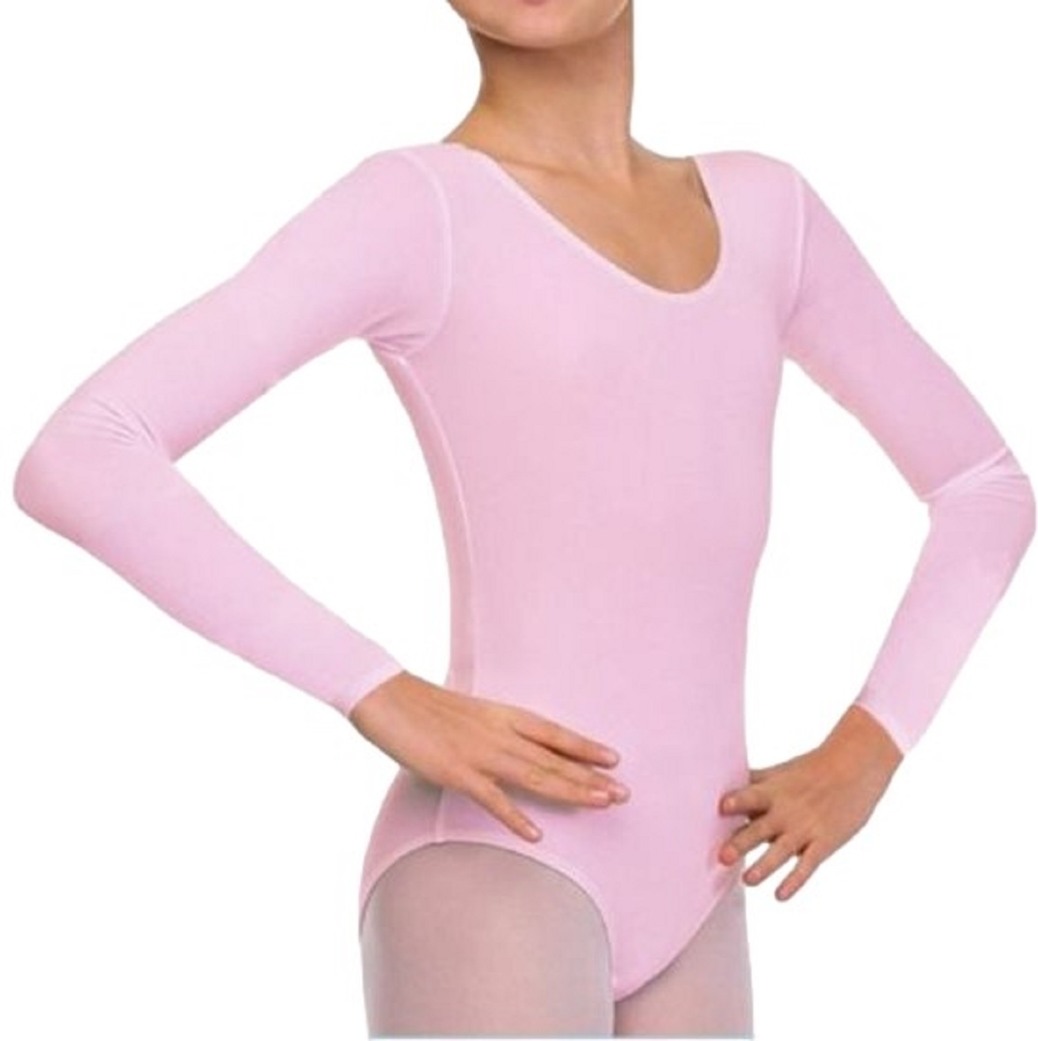 Ripley - BODY LEOTARD ALGODÓN MANGA LARGA - ROSA