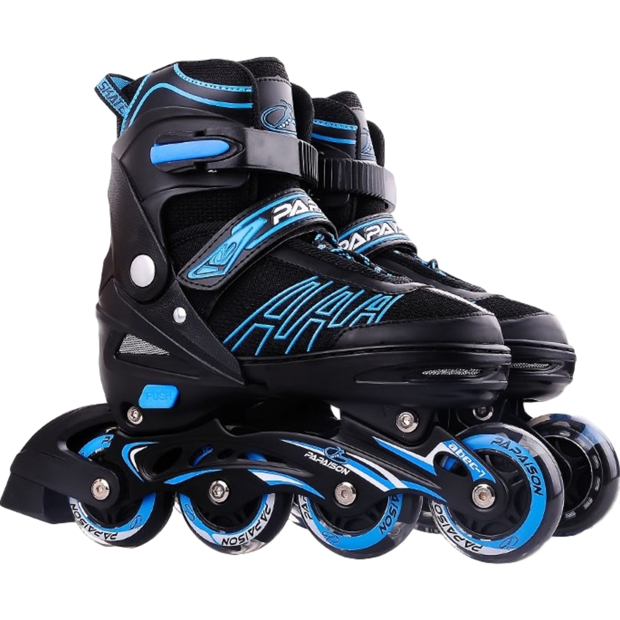 PATINES PAPAISON 301 INLINE SKATES FULL LIGHT UP WHEELS - BL