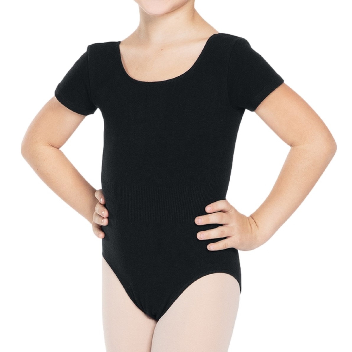 Ripley - BODY LEOTARD ALGODÓN MANGA CORTA - NEGRO