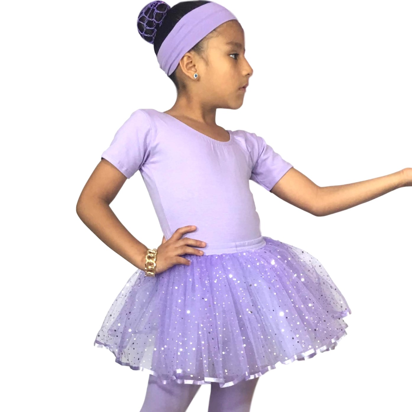 Ripley - BALLET TRAJE CONJUNTO MANGA CORTA TUTÚ DOS CAPAS - LILA
