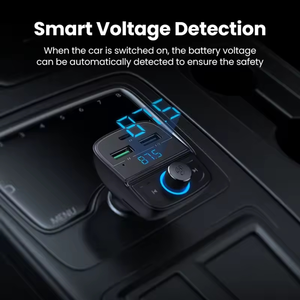 CARGADOR BLUETOOTH AUTO UGREEN CD229 – PD, QC3.0, USB/TF