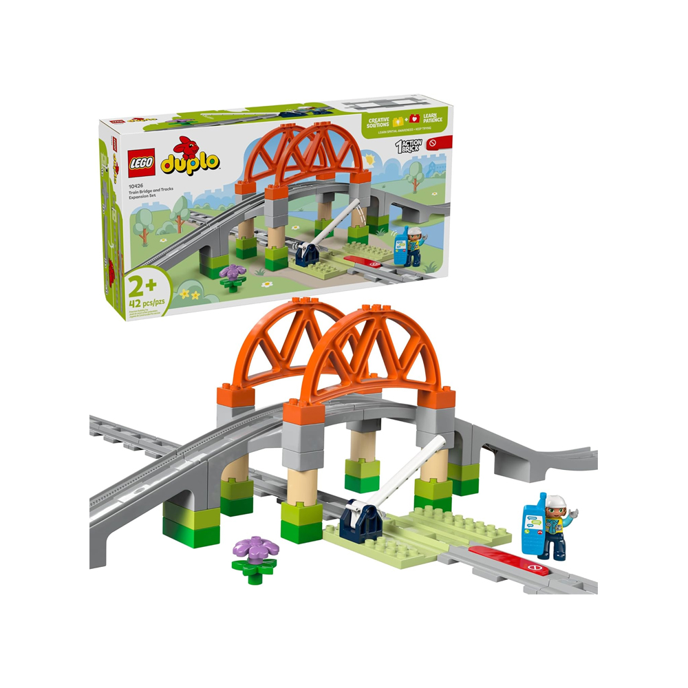 LEGO DUPLO TOWN TRAIN BRIDGE AND TRACKS SET 10426