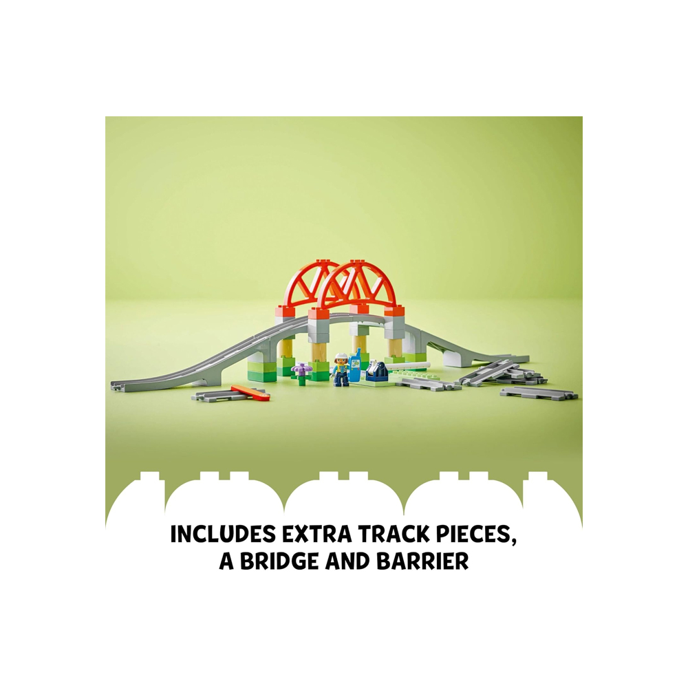 LEGO DUPLO TOWN TRAIN BRIDGE AND TRACKS SET 10426