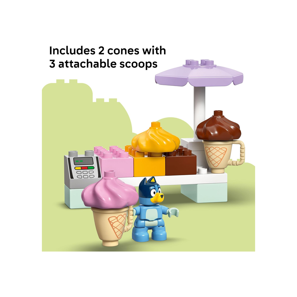 LEGO DUPLO BLUEY ICE CREAM TRIP WITH BLUEY 10458