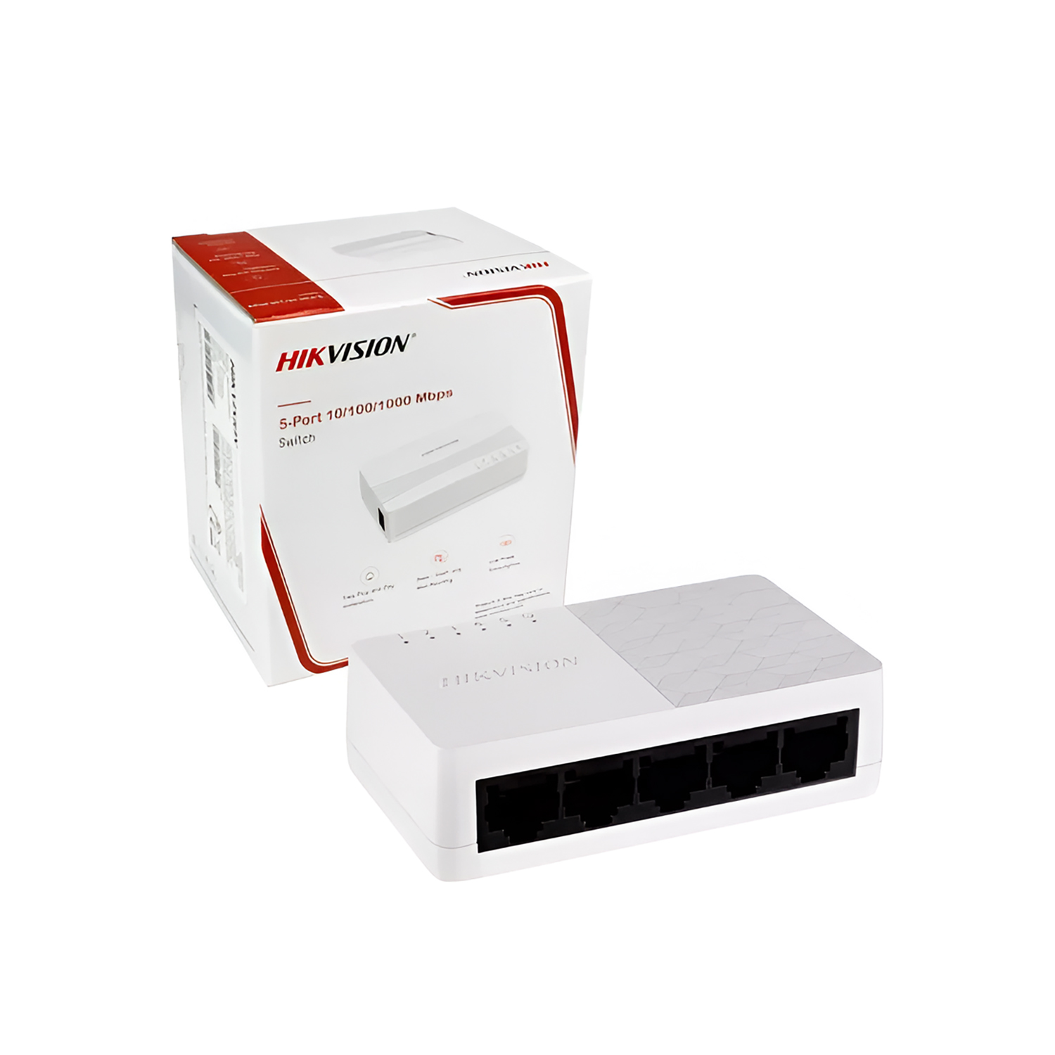 HIKVISION - SWITCH GIGABIT DS-3E0505D-O FAST ETHERNET 10/100 /1000 MBPS ...