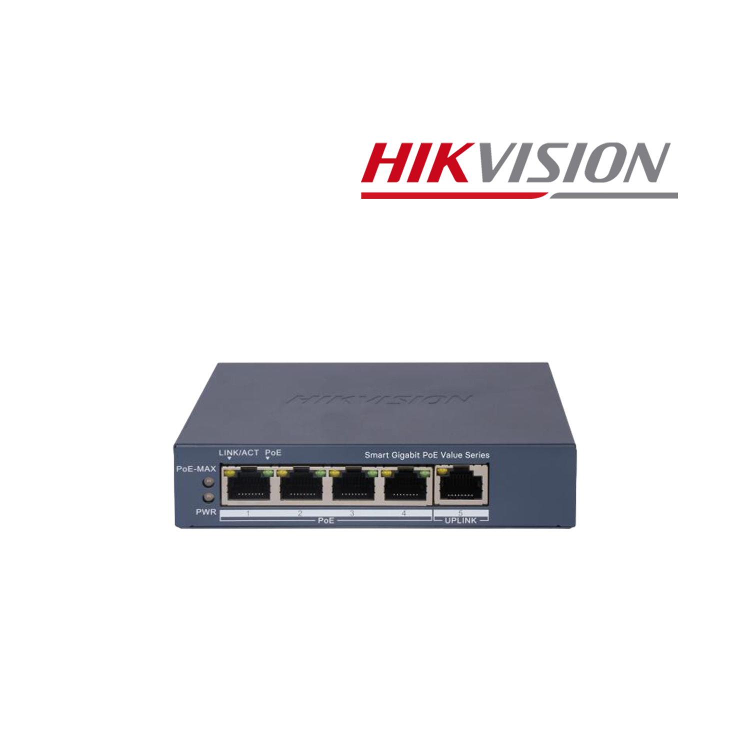 HIKVISION - SWITCH GIGABIT POE+ DS-3E1505P-EI/M ADMINISTRABLE 5 PUERTOS ...