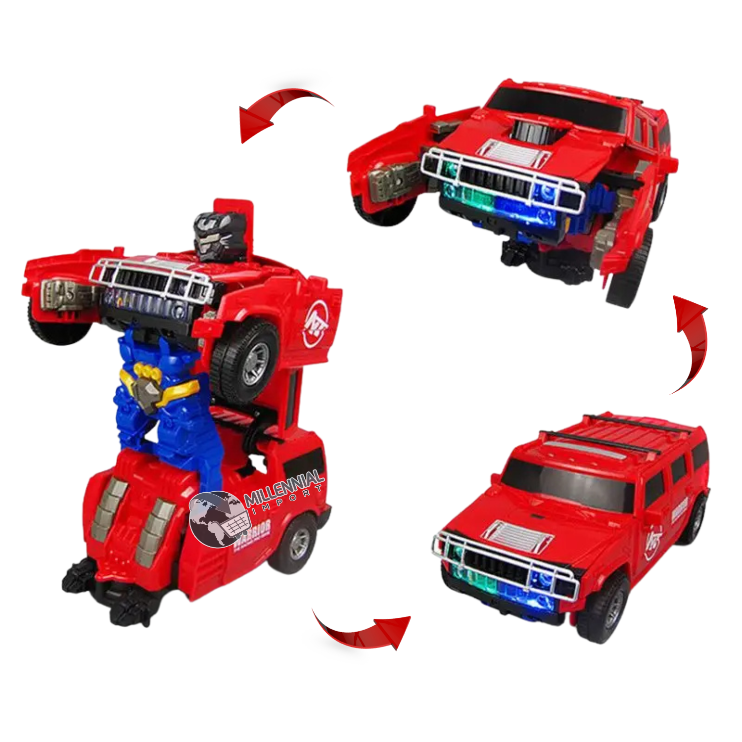 CARRO ROBOT TRANSFORMER 2 EN 1 PARA NIÑOS