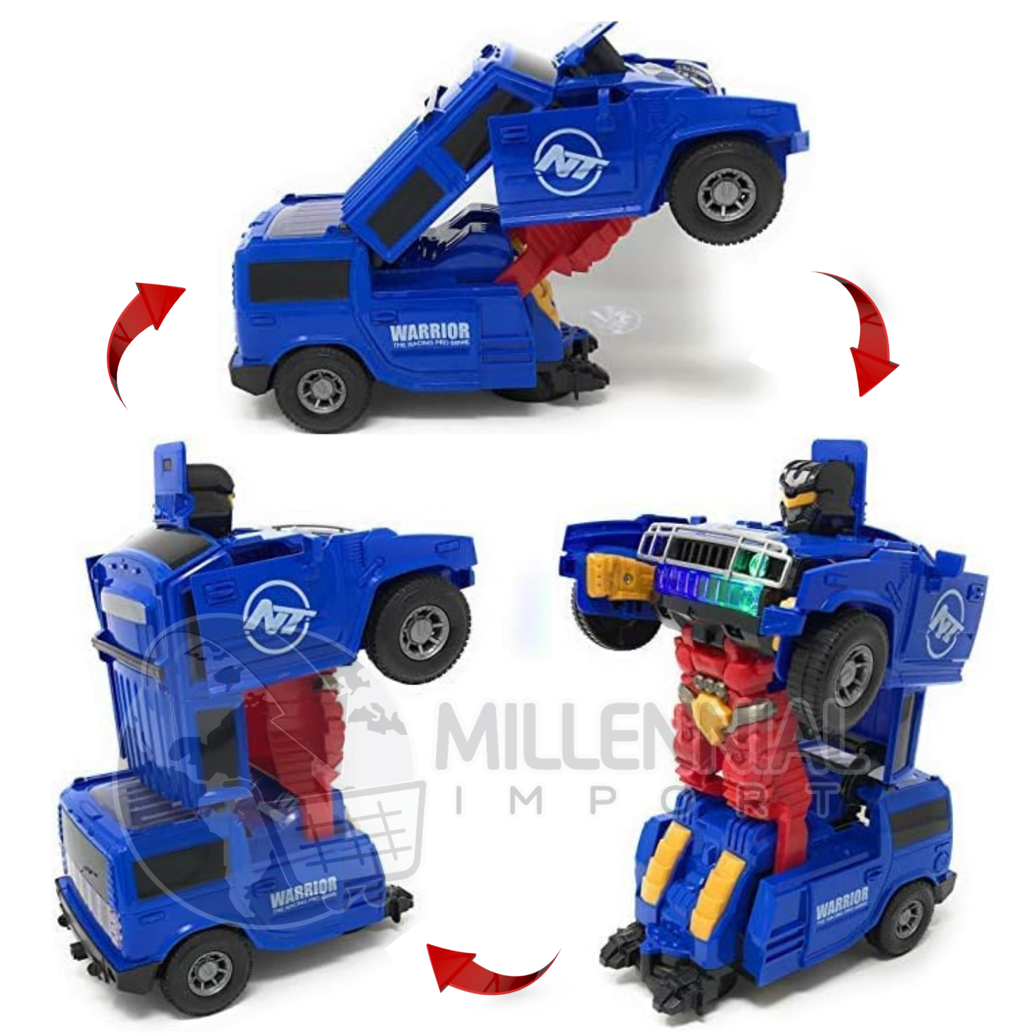 CARRO ROBOT TRANSFORMER 2 EN 1 PARA NIÑOS
