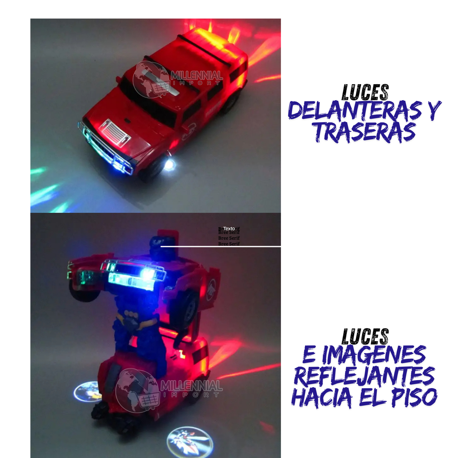 CARRO ROBOT TRANSFORMER 2 EN 1 PARA NIÑOS