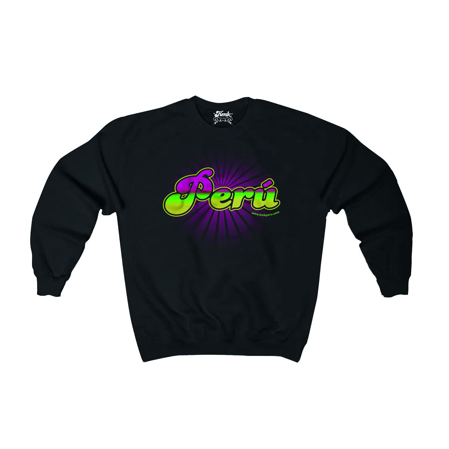 Ripley - POLERA UNISEX KMK PERU NEGRO AFRANELADO