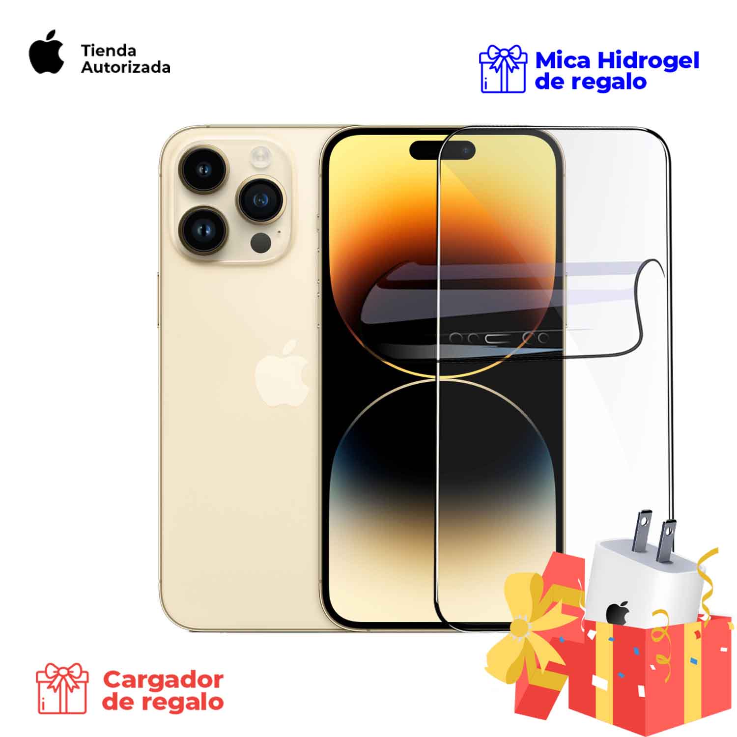 APPLE IPHONE 14 PRO MAX 256GB DORADO CON REGALOS