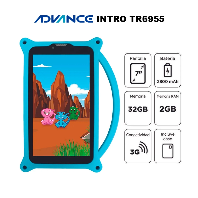 TABLET ADVANCE INTRO TR6955, 7' IPS 1024X600, ANDROID 11 GO, 3G, DUAL ...