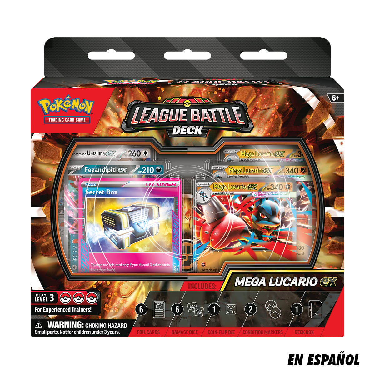 CARTAS DE POKEMON TCG MEGA LUCARIO EX LEAGUE BATTLE DECK SPA