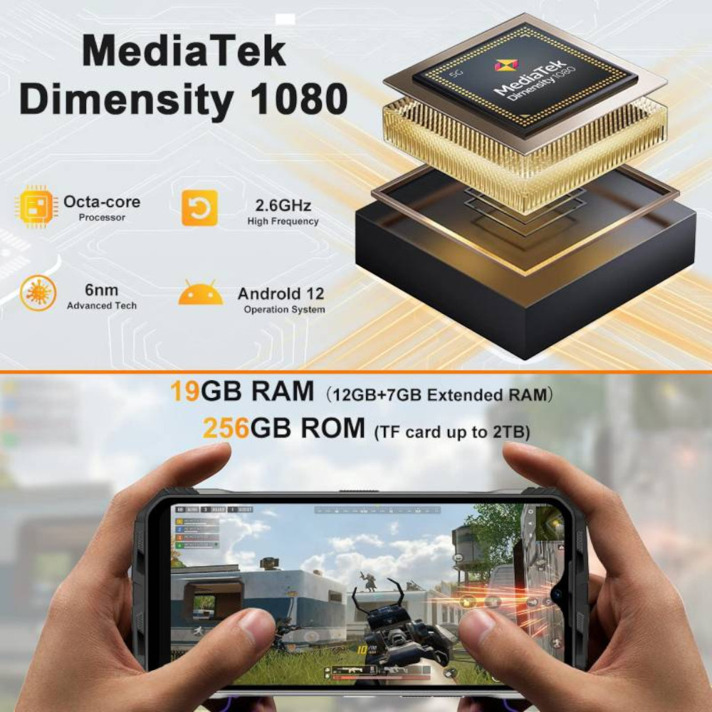 Ripley - CELULAR DOOGEE VMAX - 5G 20GB 256GB ROM COLOR PLATA