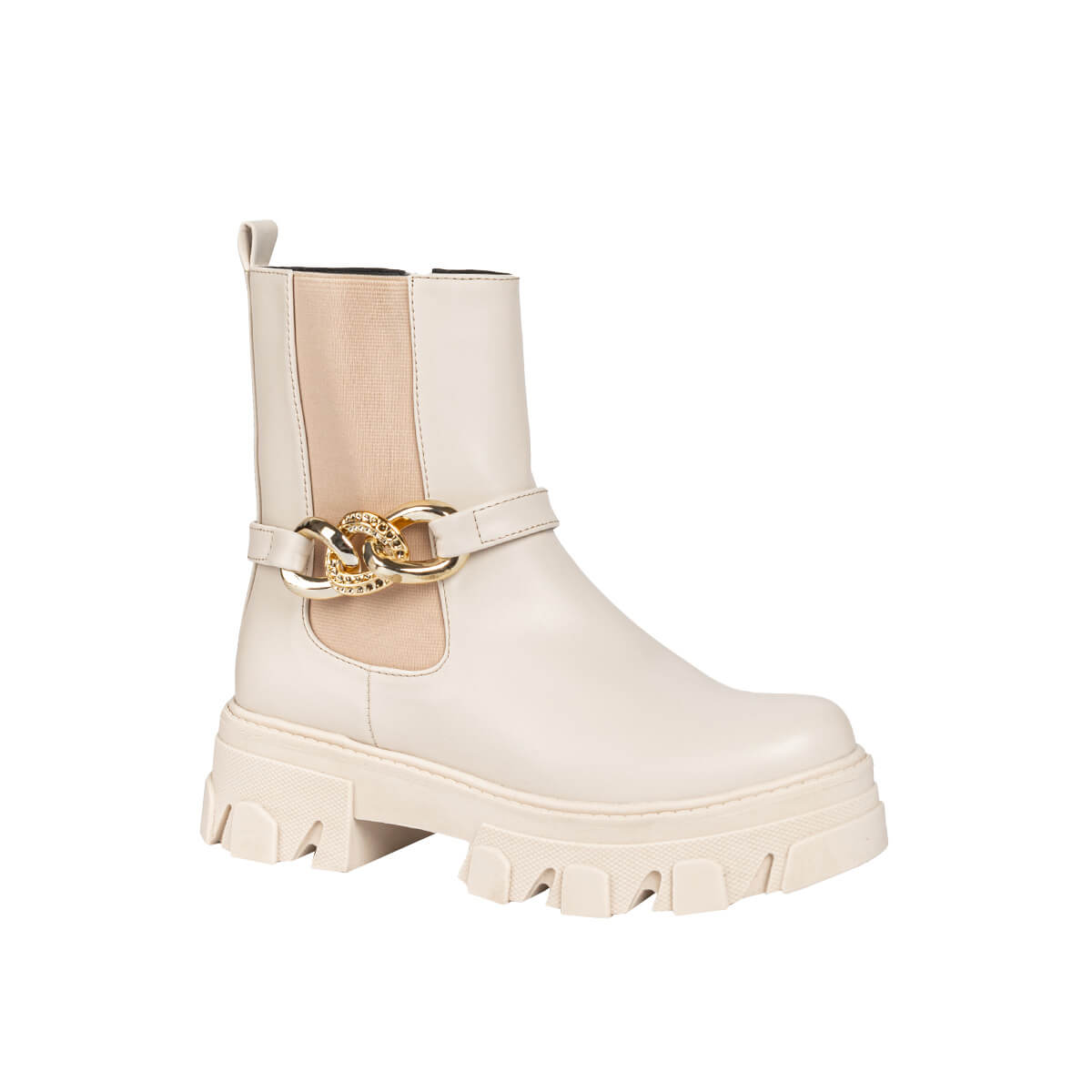 Ripley - BOTINES MUJER KALURI CREMA TACO FLAVIA-04