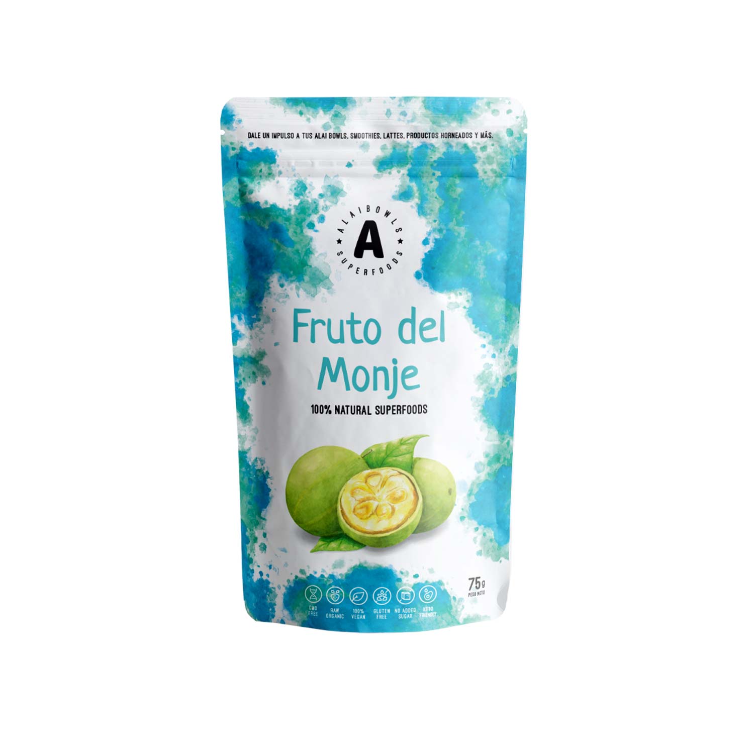 Ripley - POLVO DE FRUTO DEL MONJE ALAIBOWLS BOLSA 75G