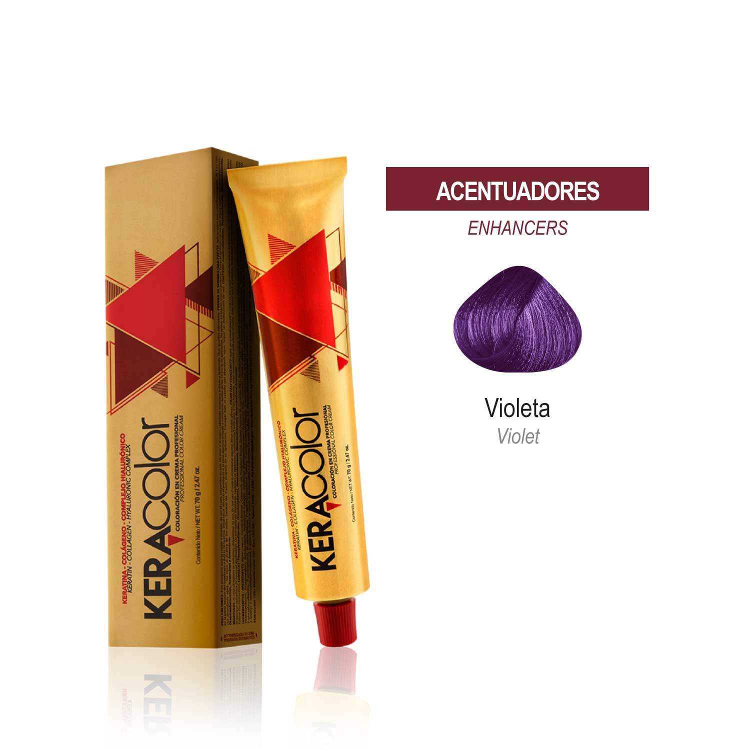 Ripley - TINTE KERACOLOR - VIOLETA 2000 TUBO 70 G