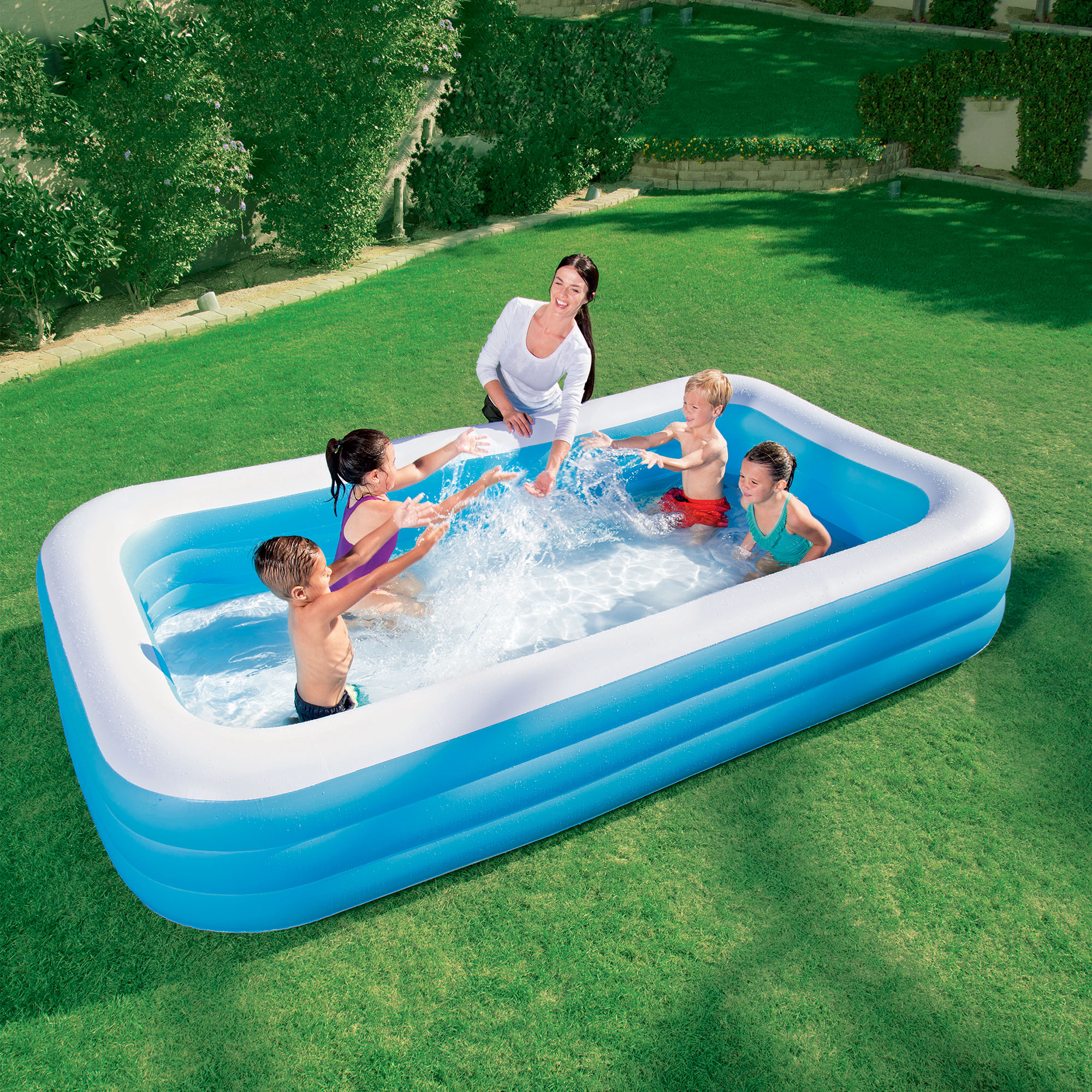 BESTWAY PISCINA DELUXE RECTANGULAR INFLABLE 1161L