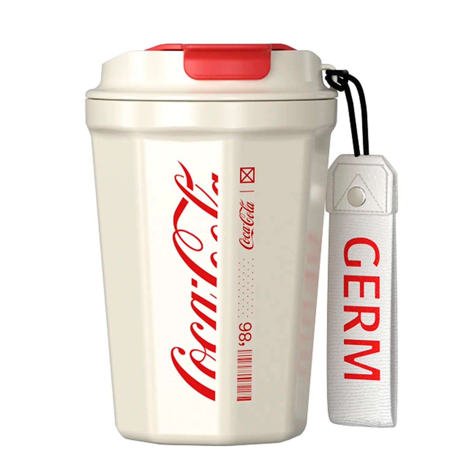 TERMO GERM ROMBO COCA COLA BLANCO 390ML ACERO INOXIDABLE