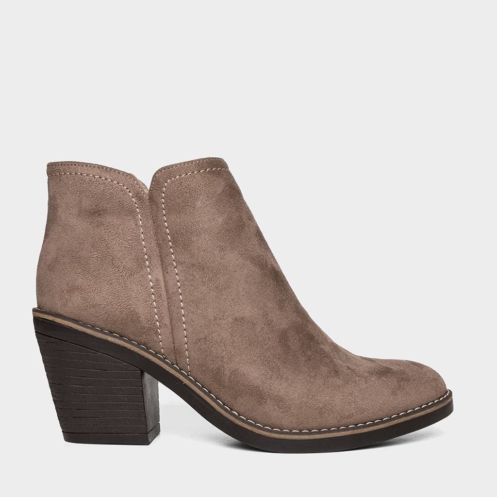BOTINES MUJER FOOTLOOSE MICROFIBRA GRIS FH-020 (35-39)