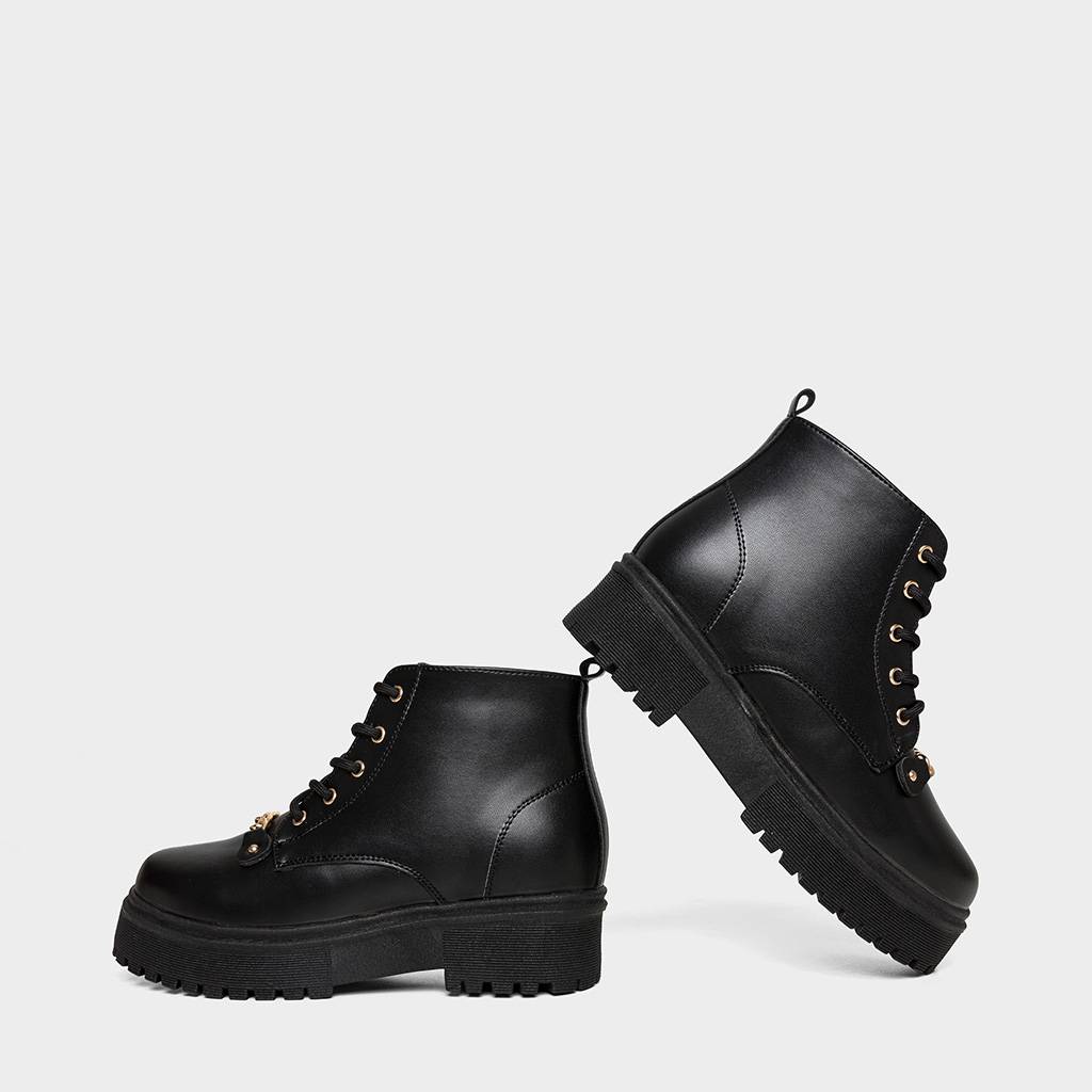 Ripley - BOTINES NIÑA FOOTLOOSE NEGRO PRE ESCOLAR FJA-029 (27-32) KAMY