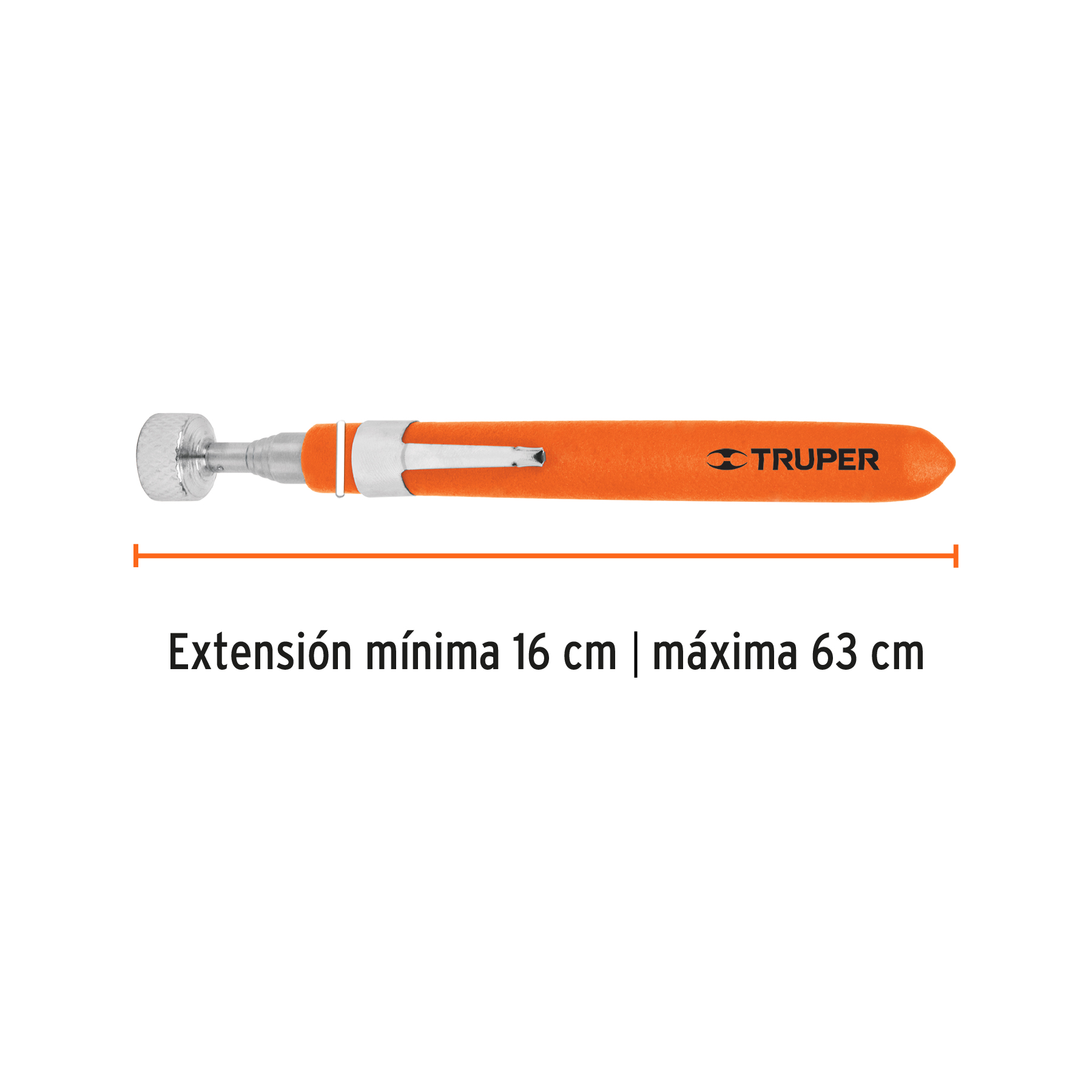 IMÁN EXTENSIBLE DE ACERO INOXIDABLE SOPORTA 3.6KG TRUPER