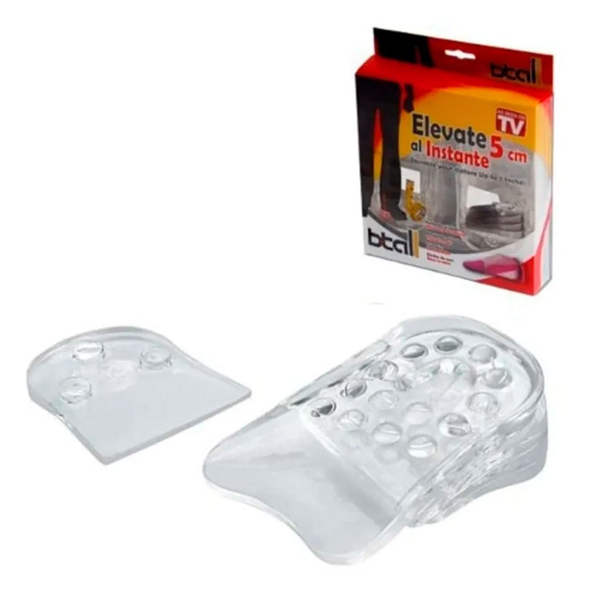 PLANTILLA GEL ELEVADOR DE ALTURA HASTA 5CM TRANSPARENTE