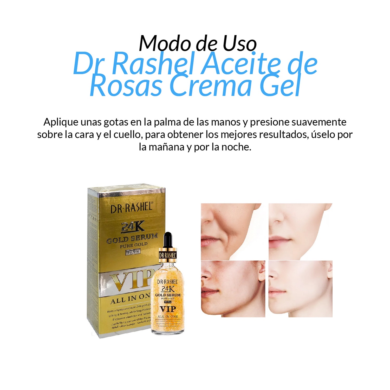 Ripley - SET TRATAMIENTO FACIAL DR. RASHEL SERUM GOLD 24K + GOLD 99% VIP