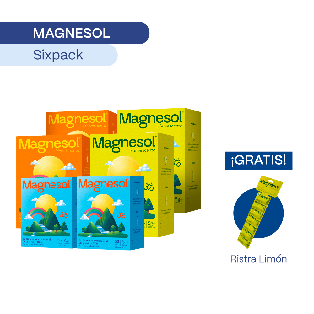 SUPLEMENTOS MAGNESOL SURTIDO X 33 SOBRES SIXPACK