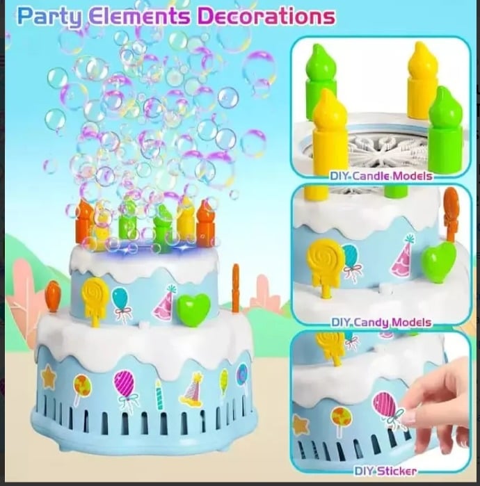Ripley - JUGUETE TORTA DE BURBUJAS AUTOMÁTICA HAPPY BIRTHDAY