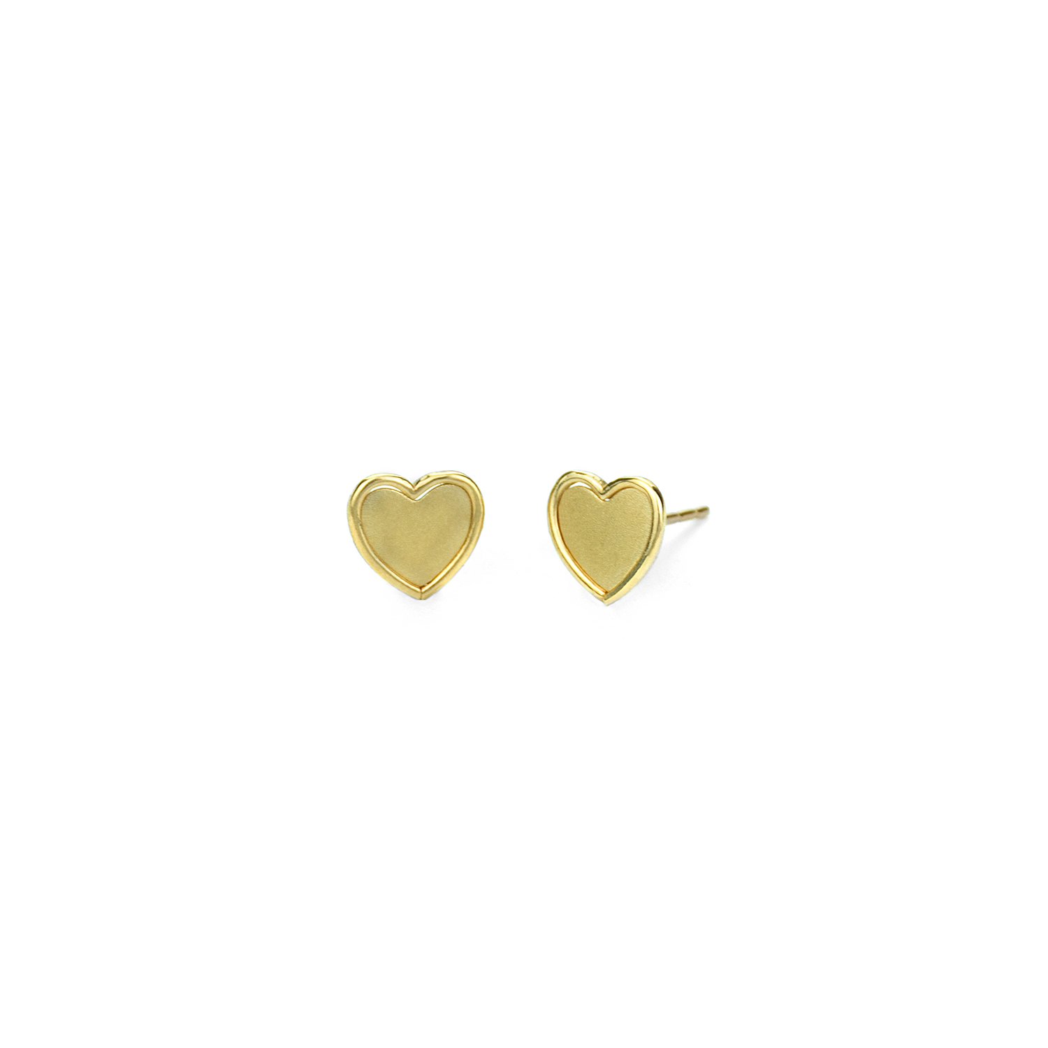 Ripley - ARETES CORAZÓN ARENADO ORO 18K
