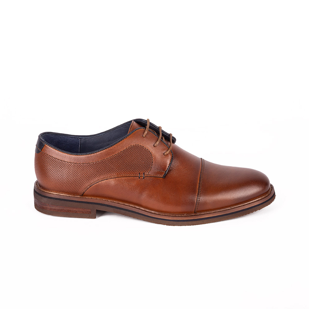 Ripley - ZAPATO DERBY VIALE CUERO HOMBRE NATURAL